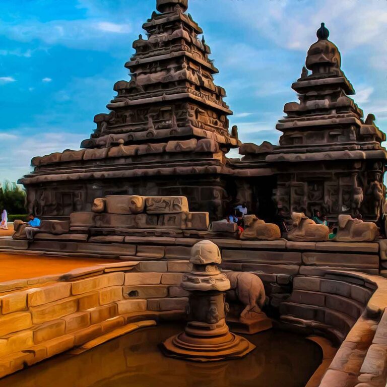 "Mahabalipuram Shore – Ancient Temples and Coastal Beauty"